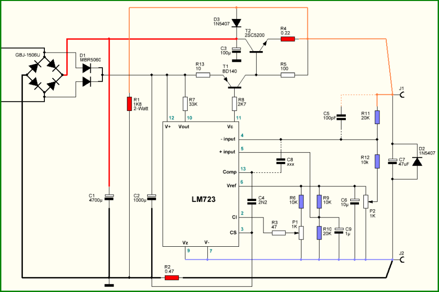 uA723 nulregeling. - Forum - Circuits Online